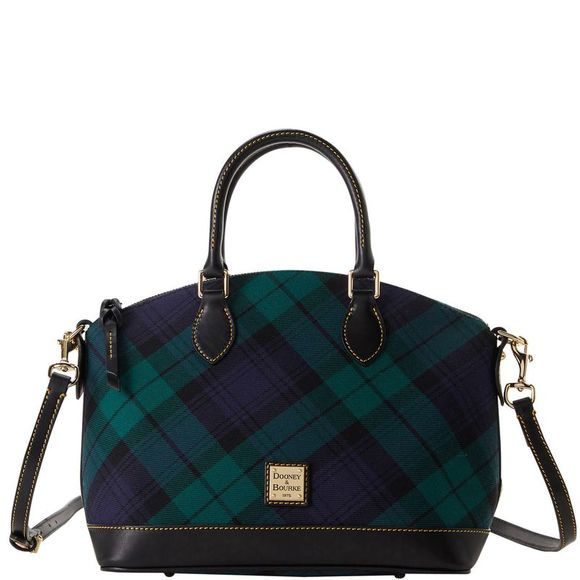 Dooney & Bourke | Bags | Dooney Bourke Tartan Darcy Satchel Navy | Poshmark